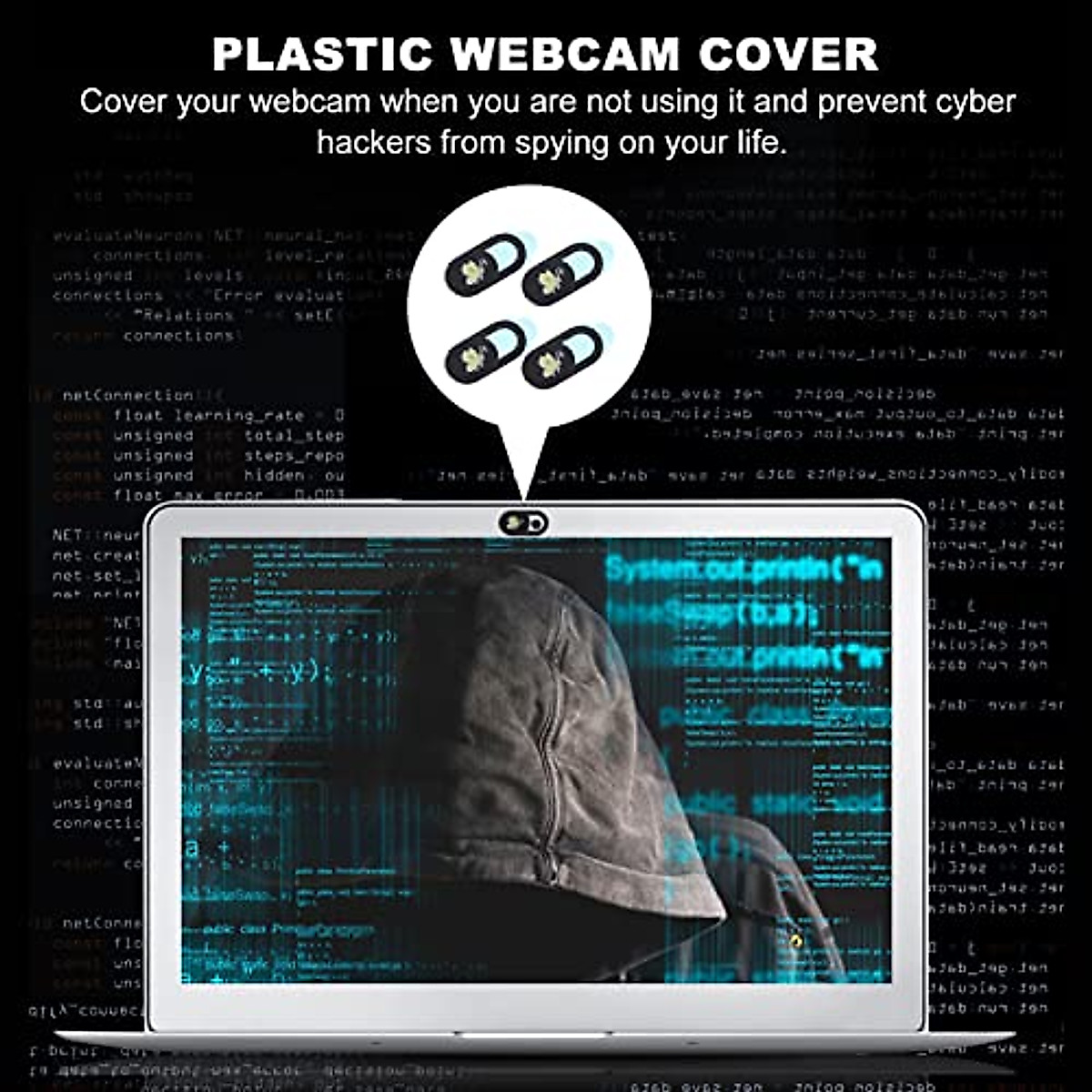 SOLUSTRE Computers Laptops 4pcs Peeping for Blocking Covers Mobile Tablet Web Slider Camera Anti Privacy Webcam Slide Cover Your Slide, Phone Laptop Cute Pattern Computer Decoration Computer Camera