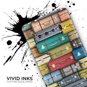DesignSkinz Multicolored Traveling Suitcases Protective Vinyl Decal Wrap Skin Cover Compatible with The Samsung Galaxy S20 (Screen Trim & Back Glass Skin)
