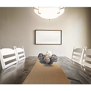 ANQLRMD 10 Pack Burlap Table Runners Bulk (12 x 108inches Long), Runner for Wedding, Party Table Decorations, Boho Décor - Natural Rustic Jute Burlap Runner for Table