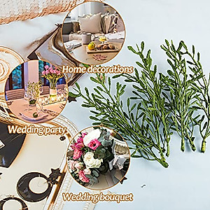 30 Pieces Faux Flowers for Floating Candles Centerpiece 6 Inch Mini Flower Filler Vase Fillers Filling in Floating Candles for Wedding Dinning Table Party Home Bar Restaurant Decoration (Green)