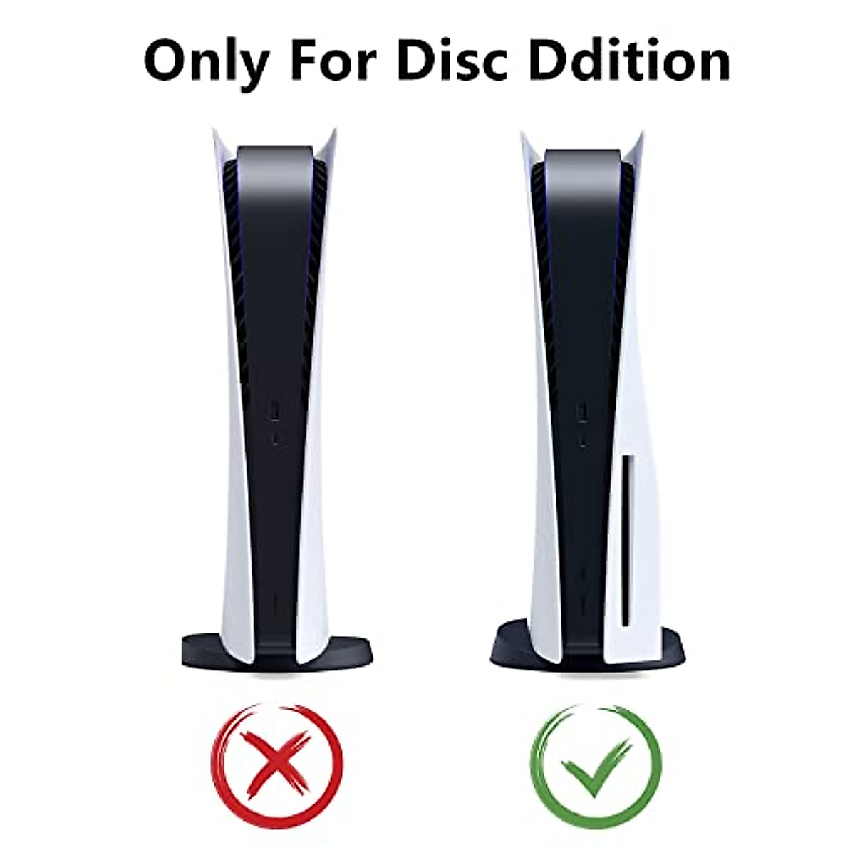 Disc Edition Face Plates Cover Skins Shell Panels for PS5 Console, Accessories for Playstation 5 Protective Shell Replacement Faceplate (Grey)