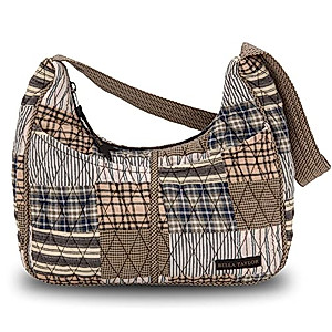 Bella Taylor Ashmont Blakely Quilted Cotton Country Patchwork Small Shoulder Hobo Bag