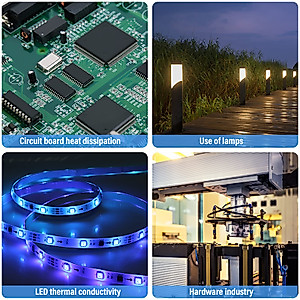 Thermal Tape, 25m x 20mm x 0.2mm Double Side Thermal Adhesive Tapes Cooling Pad Apply to Heatsink, LED, IGBT, IC Chip, Computer CPU,GPU, Modules, MOS Tube, SSD Drives