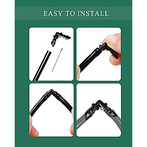 Drip Irrigation Elbow for 1/4'' Drip Irrigation Tubing Parts drip Irrigation Fittings,Pack of 60