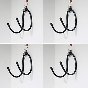 Wall Mount Yoga Mat Foam Roller and Towel Rack Holder- Wall Storage Mount Wall Holder Storage Shelf for Your Fitness Class or Home Gym, Metal, Adjustable size, Up to 20Lbs, （4 pack）