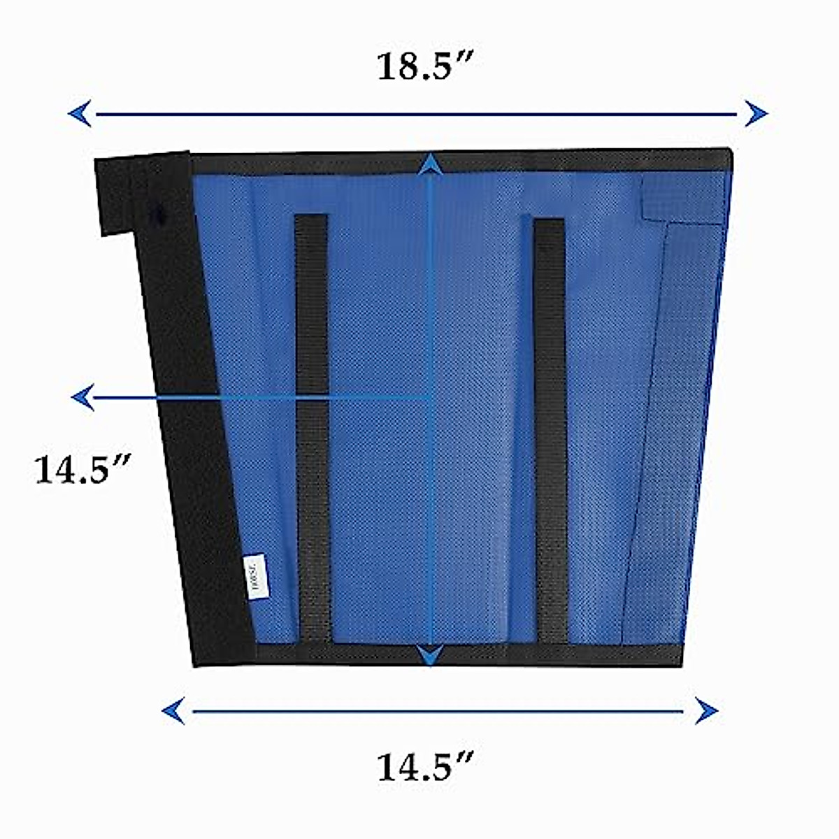 FunRiding Fly Boots for Horses Set of 4, Breathable Plastic Mesh Design Reduce Stomping, Hoof Damage and Leg Fatigue (Blue, Horse)