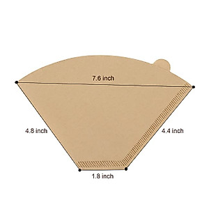 Disposable Coffee Paper Filters for Ninja Dual Brew Coffee Maker, 100 Pcs #4 Cone Replacement Filter Compatible with Ninja DualBrew Pro CFP301 CFP201 Coffee Maker Ninja Coffee Filter