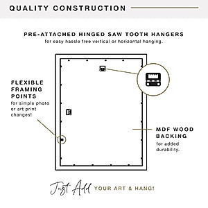 MCS Trendsetter Poster Frame, Black, 22 x 28 in, Single