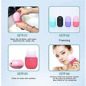 Ice Roller for Face and Eye,Facial Ice Roller Mold Beauty Tools,Deepen Contours Repairs Skin Facial Beauty Face Icing Tool Shrink Pore Facial Ice Sphere for Brighten Skin