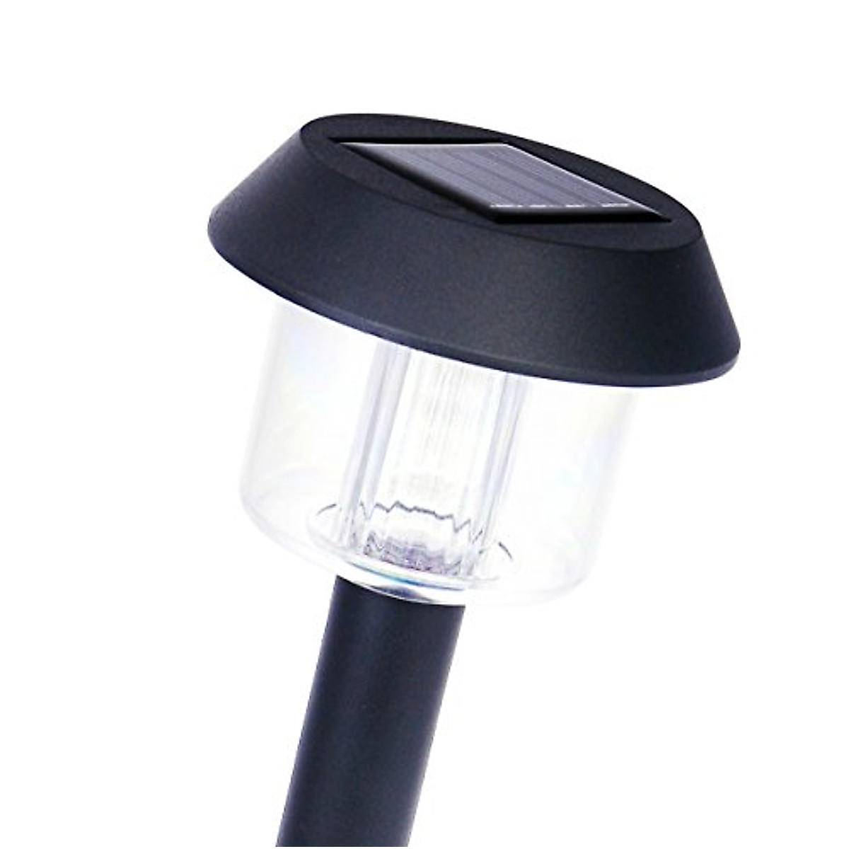 Solario Garden Decor Solar Powered Stake Lights- Pack of 6- Decorative Classic Lamps- Highest Lumen LED Brighter Than Standard- Superior Monocrystalline Panel (Black)