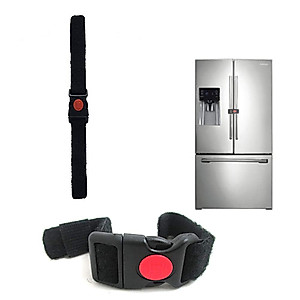 1 Safety Locking Strap Latch Appliance Refrigerator Cabinet Child Baby Proofing
