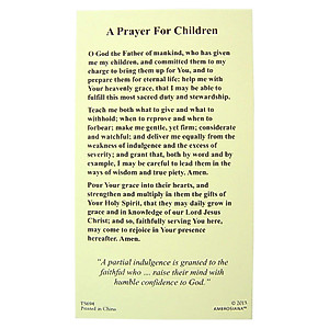 St Nicholas Holy Cards, Prayer Cards for Kids, 4 1/8 Inches, Pack of 20