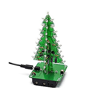 NWFashion DIY PCB Kits MK130 3D Christmas Tree Home&Garden Decoration