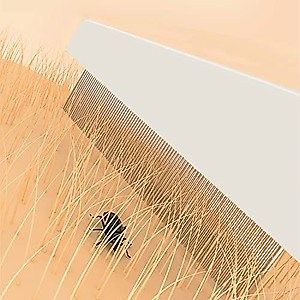 Flea Comb for Dogs and Cats - Pet Lice Comb Remove Fleas and Flea Eggs - Tear Stain Remover - Pet Comb for Detangling and Dematting Face & Paws - Dog Comb, Cat Comb - 3 Pack White