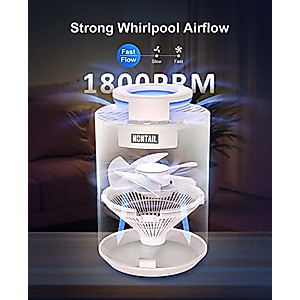 Fly Traps for Indoors, NONTAIL Indoor Fruit Fly Trap with 360°UV Light Fan, Catcher & Killer for Mosquito, Gnat, Moth, Fruit Flies, 4 Sticky Glue Boards Included