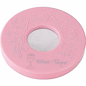 Wine Tapa Drinking Glass Covers- Keep Bugs Away from Wine Glasses Outdoors - Use as Cover for Coffee Mugs, Soda Cans, and Drinking Glasses, Set of 4 No Spill Drink Covers (Kissable)