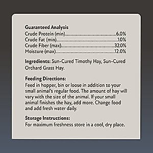 Kaytee Field+Forest Timothy+Orchard Grass Hay 40 Ounces