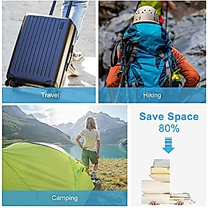 15 Packs Vacuum Storage Bags (5 Jumbo/5 Large/5 Small) - EWEIMA Space Saver Vacuum Storage Bags with Free Hand Pump, Compression Storage Bags for Clothes Comforters Blankets Beddings