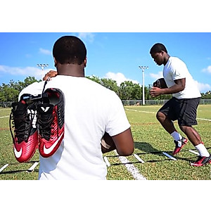 Klitch Footwear Clip, Shoe Bag, Hang Extra Shoes Cleats Boots or Gear on Your Bag. Works on Soccer, Baseball, Basketball, Track, Running Shoes, Flip Flops and More. Black