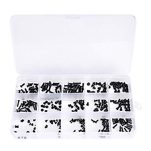 Screw 300PCS New Notebook Computer Repair Screw Parts Black Metal Laptop Screws Tool Combination Kit M2 M2.5 M-3