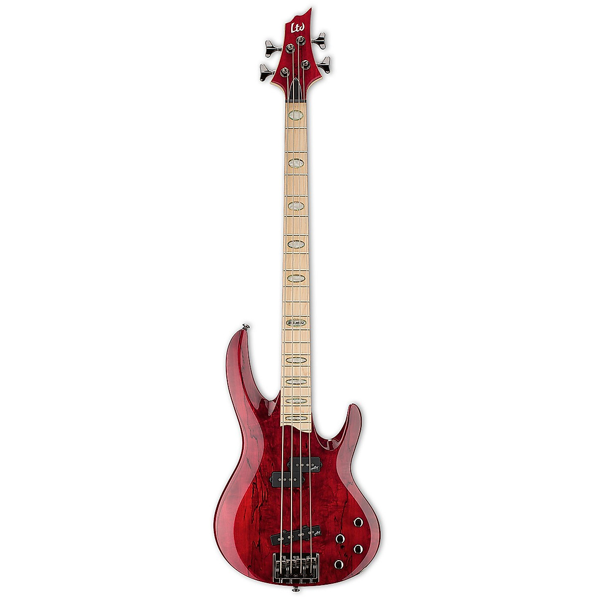 ESP LRB1004SMSTR-KIT-2 RB Series RB-1004SM STR 4-String Electric Bass, See Thru Red