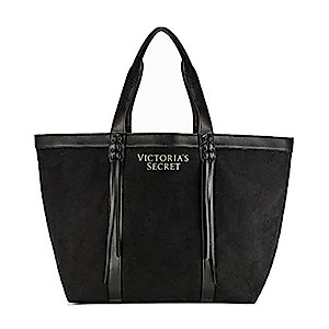 Victoria's Secret Large Black Fringe Tote Bag