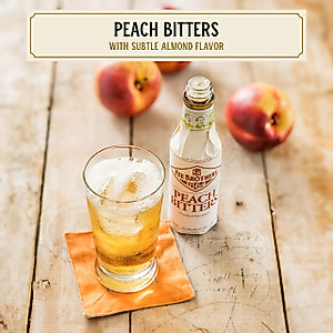 Fee Brothers Peach Cocktail Bitters - Aromatic Cocktail Mixer & Concentrated Flavoring, Gluten Free, Vegan-Friendly, 5 fl oz