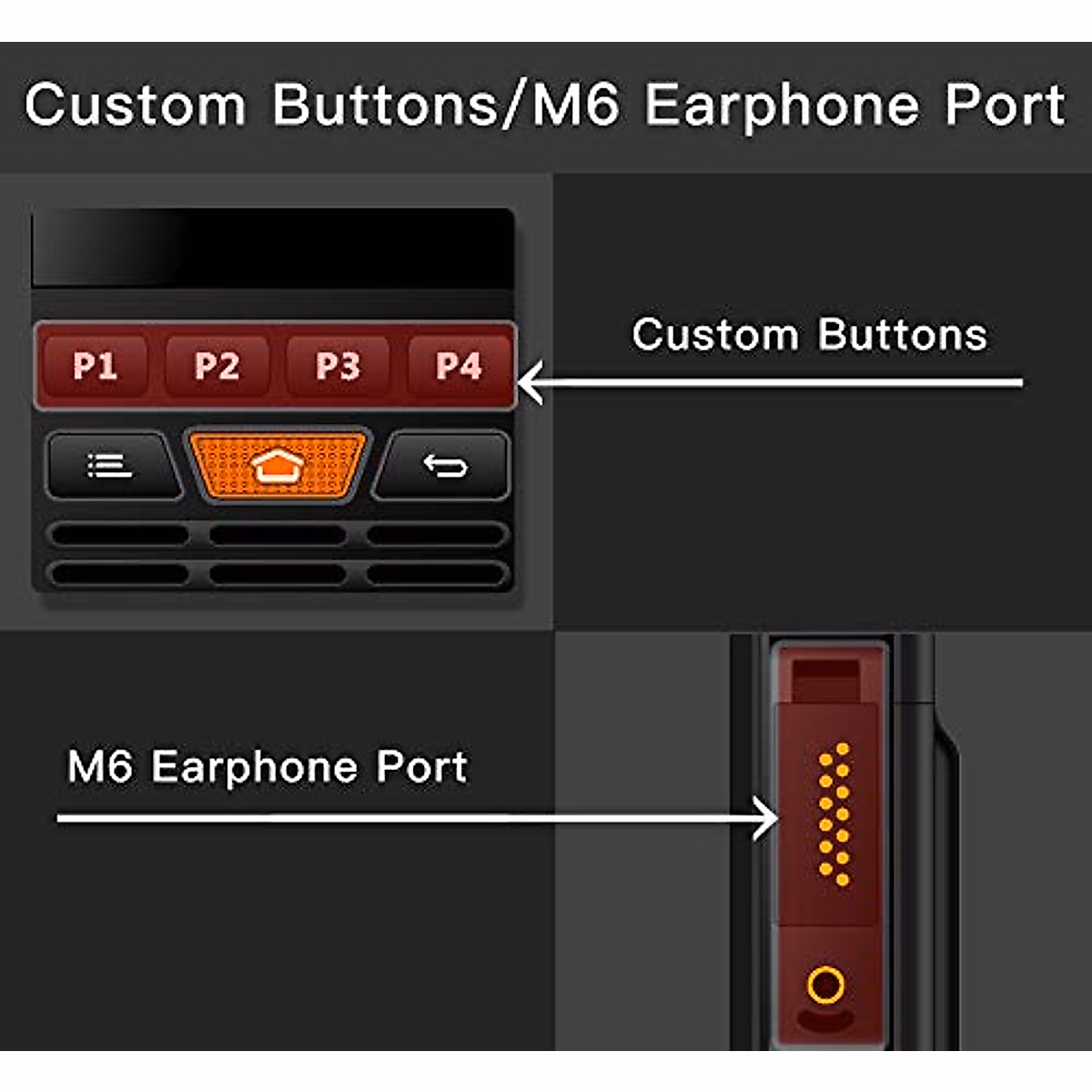 UNIWA Alps F50 Zello PTT Walkie Talkie 2.8 inches Touch Screen Quad Core MTK6735 1GB+8GB 4000mAh 4G LTE Android 6.0 Rugged Smartphone