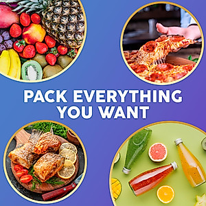 APQ Insulated Foil Bag with Handles, 8 x 8 x 8 Inches. 10 Pack Thermal Bags for Frozen Food. Metallized Foil Insulated Box Liners with Bubble Cushion. Insulated Shipping Bags for Food, Cosmetics