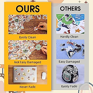 Arme Boho Stickers Pack - 600 PCS Aesthetic Vinyl Waterproof Stickers for Water Bottles, Laptops, Phones & Skateboards