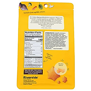 MADEGOOD Organic Cheddar Star Puffed Crackers, 4.26 OZ