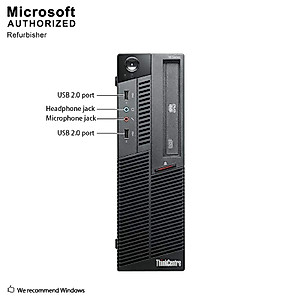 Lenovo Thinkentre M90 Desktop Computer - Intel Core i5 3.1GHz 8GB RAM, 1TB HDD, DVD-RW Drive, Bluetooth and WiFi, 22 Inch LCD, Keyboard, Mouse, Windows 10 Pro (Renewed)