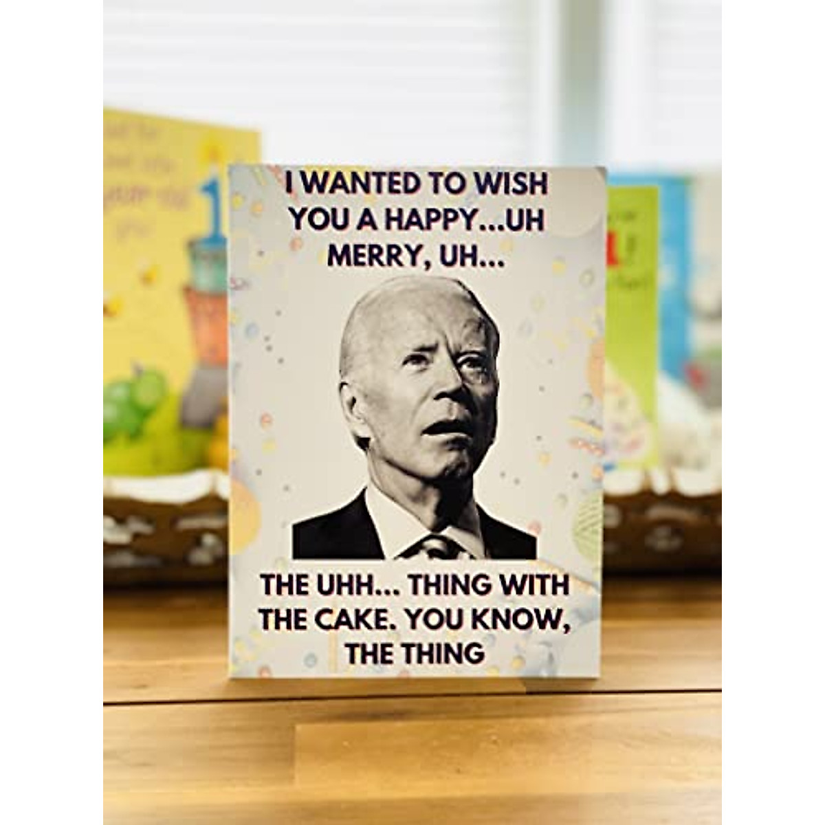 Pesky Patriot Funny Joe Biden Let’s Go Brandon Birthday Card | Hilarious Biden Political Gag Gift for Bday | Great for Republicans or Anti-Biden People