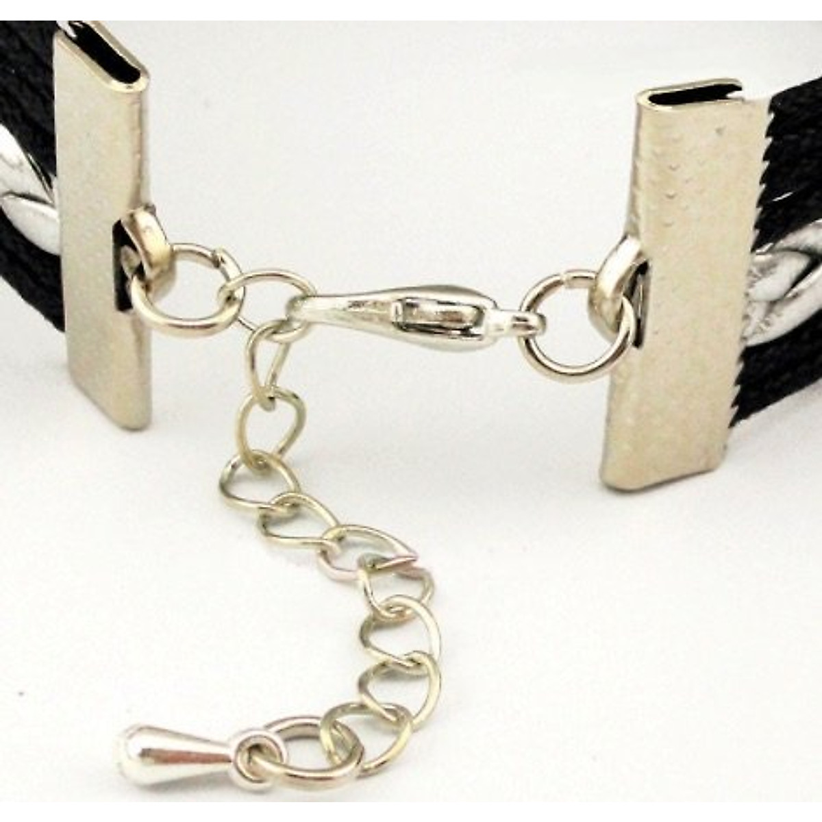 Mom Nautical Anchor Charm Bracelet for Women, Navy Rudder Anchor Braided Weave Leather Rope Infinity Love Bracelet, Gift For Mom