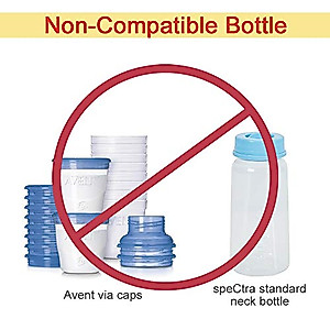 Maymom Conversion Kit Compatible with Medela Sonata, Freestyle Flex, Pump in Style MaxFlow to Use with Phillips Avent Bottles Avent Natural PP Bottle Spectra Bottle Thread Changer Avent Converter Kit