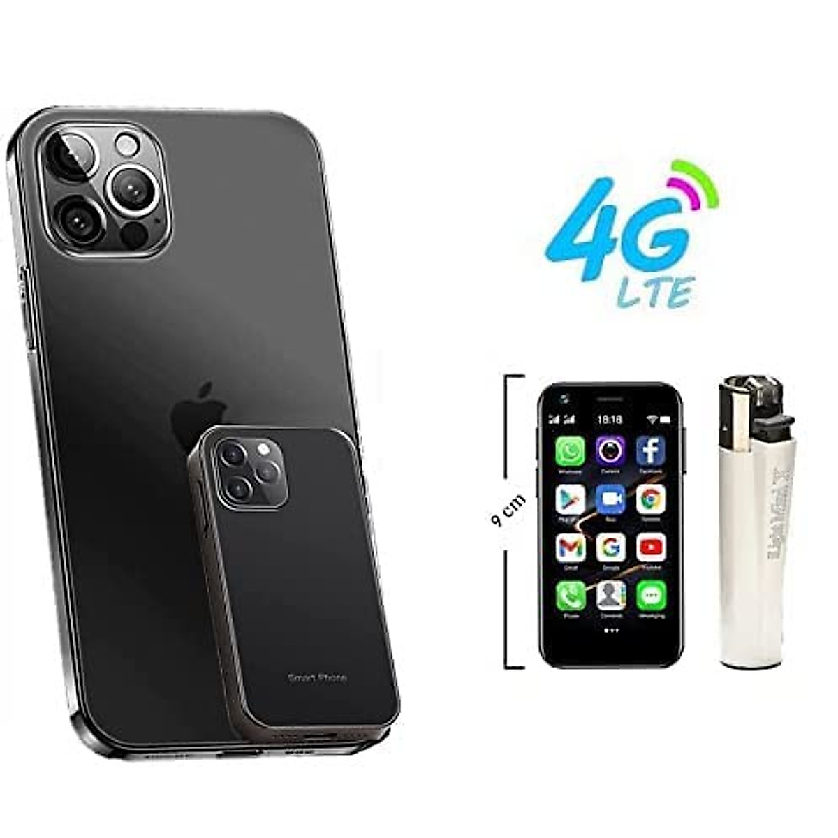 iLight Mini Smartphone 13 Pro World's Smallest 13 Pro 4G LTE Android ...