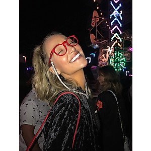 HI-LITES Special Effect Glasses- Smile Effect Lenses (Clear)- Designer Style