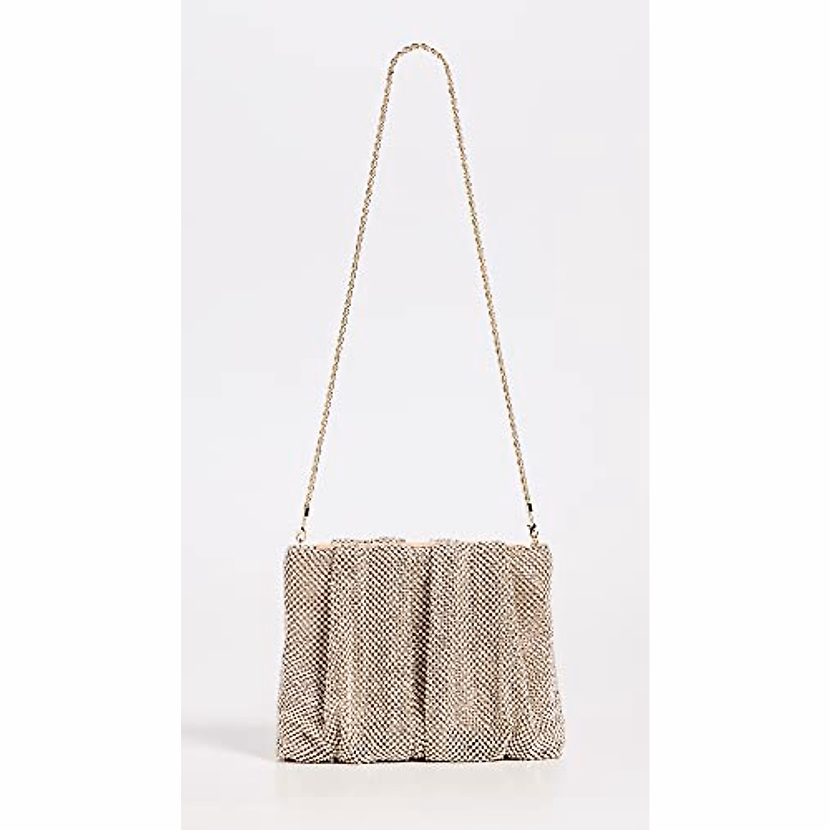 Loeffler Randall Women's Ember Diamante Clutch, Gold, One Size