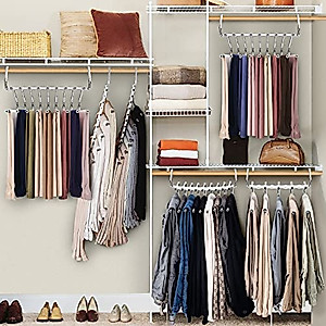 2 Pack Pants Hangers Space Saving + 24 Pack Hangers Space Saving Closet Organizers and Storage for Wardrobe Apartment College Dorm Room Essentials