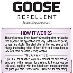 Liquid Fence Goose Repellent, 1-Quart Hose End Sprayer, Pack of 1, Brown