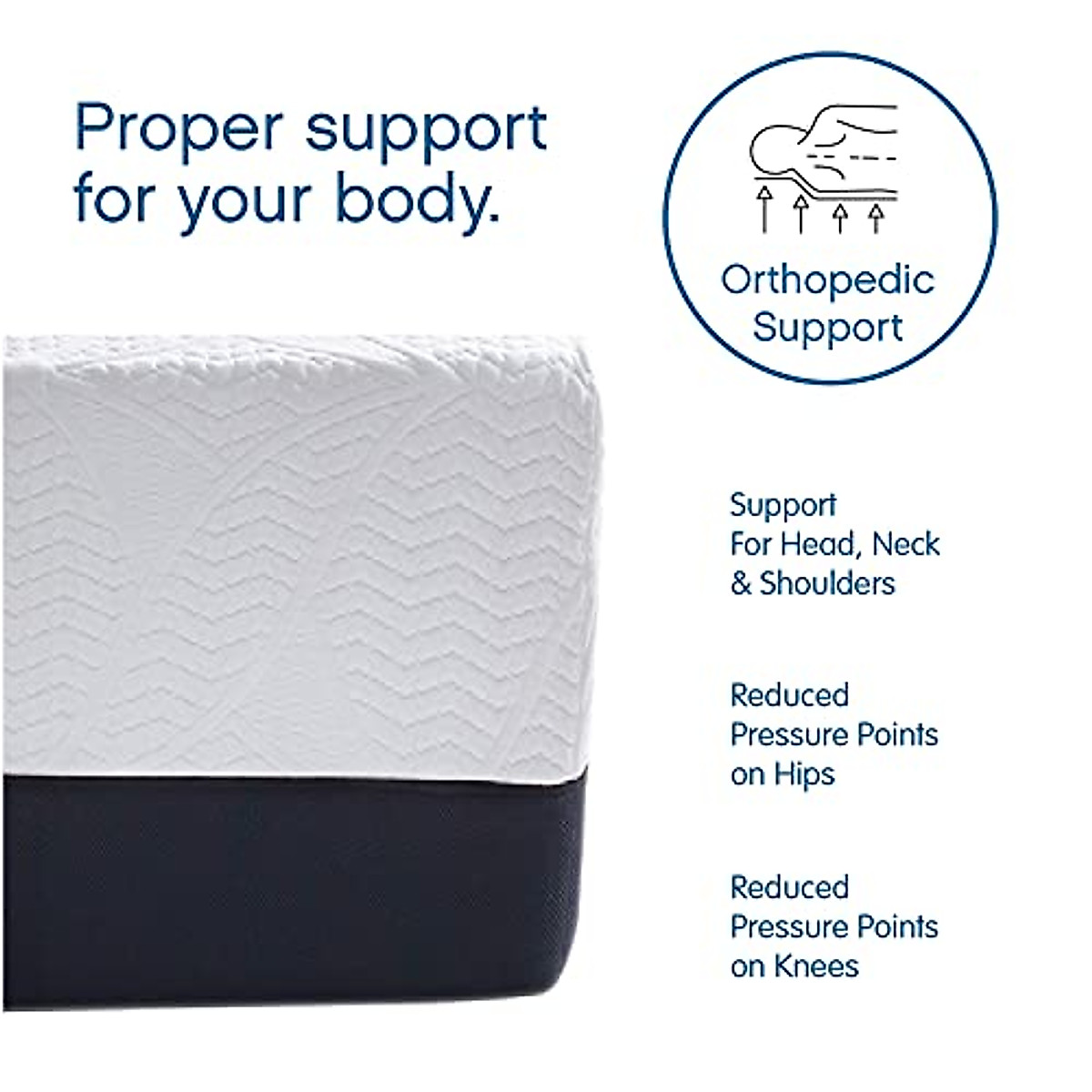 Cool Gel Chill Memory Foam 14-Inch Mattress with 2 Pillows,CertiPUR-US Certified, Mattress in a Box, Cal King, White
