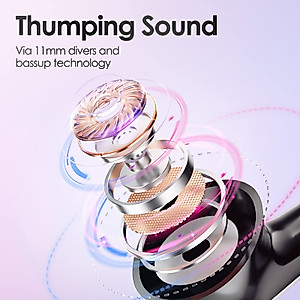 EasySMX Wireless Gaming Earbuds for PC, PS5 with Mic, 30ms Low Latency, Bluetooth/2.4GHz Wireless, USB-C Dongle Included, Compatible PS4, PS5, VR, Switch, Steam Deck, Black (TG-01)