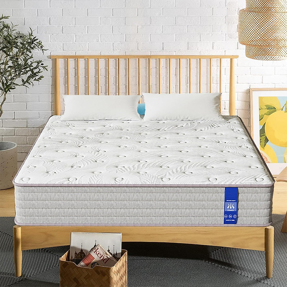 ZFHCBJ 12 Inch Full Size Mattress，Memory Foam Mattress，Hybrid Mattress in a Box，Full Mattress Medium Firm for Good Night Sleep，Pressure Relief，CertiPUR-US Certified (Full)
