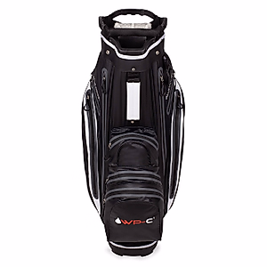 Founders Club Waterproof Golf Cart Bag Ultra Dry for Rainy Days on The Golf Course Light Weight 14 Way Full Length Divider Plus External Putter Tube (Black)