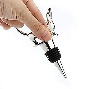 LYWUU Dachshund Dog Shape Wine Bottle Stopper Champagne Cava Prosecco Sparkling Beverage Funny Gifts