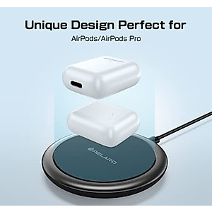 2023 Wireless Charger for Samsung [2 Pack], PELARD 15W Max Fast Wireless Charging Pad for Samsung S23/S22/S21, Charging Pad for iPhone 13/12/11/Series AirPods Pro/AirPods/Galaxy Buds (NO QC Adapter)