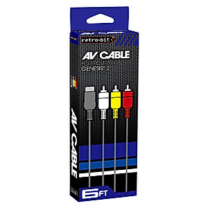 Retro-Bit Sega Genesis 2 Nomad 9-PIN AV Cables Video