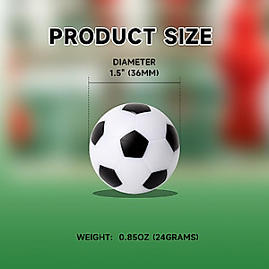 GSE Games & Sports Expert Foosball Table Replacement Balls, 36mm Tabletop Soccer Football Balls for Foosball Table Accessories (White-12 Pack)