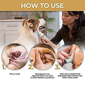 Veterinary Formula Clinical Care Ear Therapy, 4 oz. – Cat and Dog Ear Cleaner to Help Soothe Itchiness and Cleans The Ear Canal from Debris and Buildup That May Cause Infection