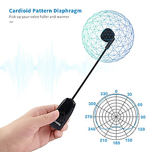 Wireless Microphone Headset, UHF Wireless Headset Mic System, 160 ft Range, Headset Mic And Handheld Mic 2 In 1, 1/8''&1/4'' Plug, For Speakers, Voice Amplifier, Pa System(Incompatible Phone, Laptop)